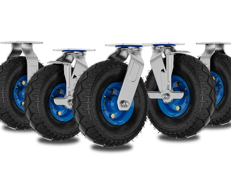 6 8 10 Inch Fixed Swivel Pneumatic Caster Wheels for Gorilla Carts