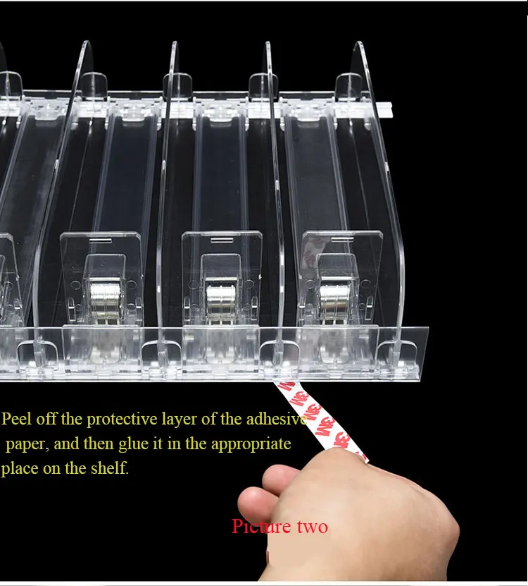 Acrylic Cigarette Pusher - Adjustable Spring Loaded Shelf Dividers for ...