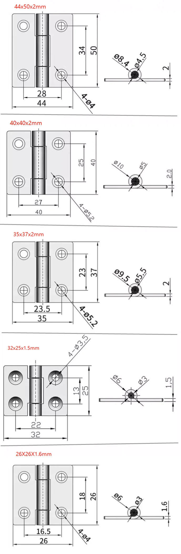 SS304 Self Closing Door Hinge Stop at Will Position Control Adjustable ...