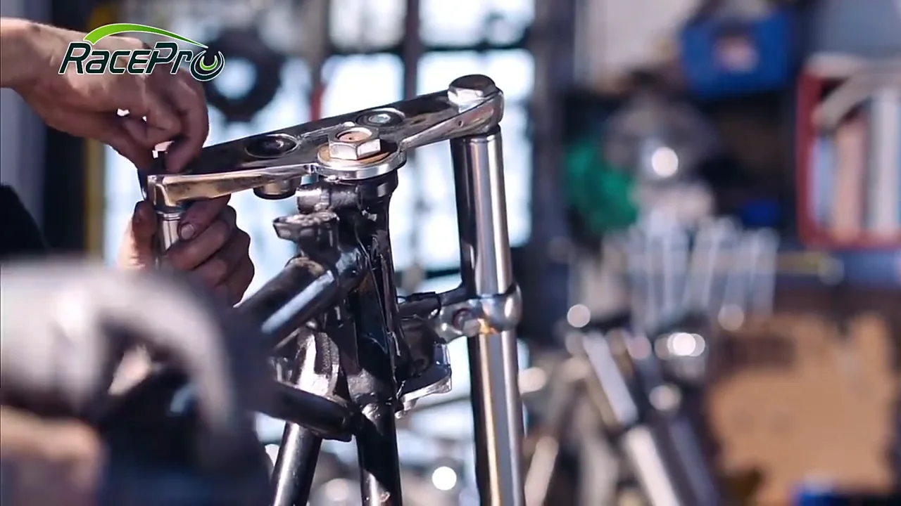 Black Chrome Motorcycle 2" Under Stock Wishbone Vintage Springer Front ...