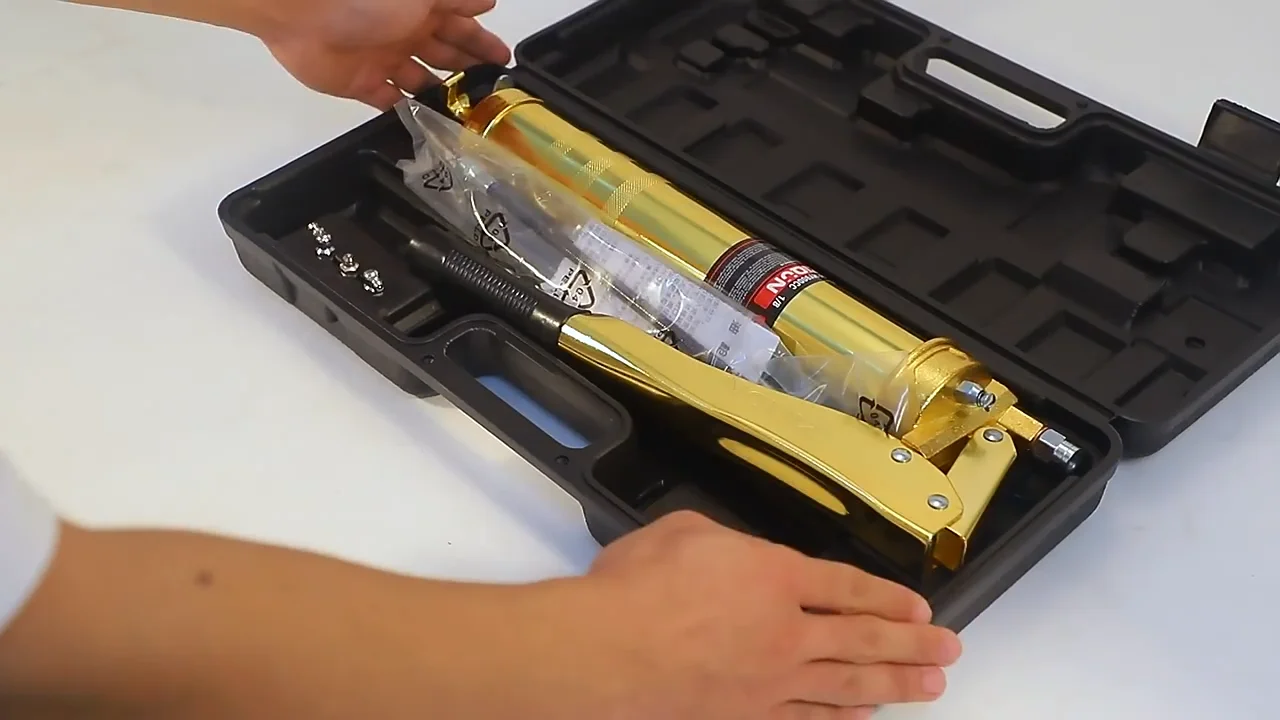 New Design Lever Action Types Of Hand Push Grease Pump Dual Piston ...