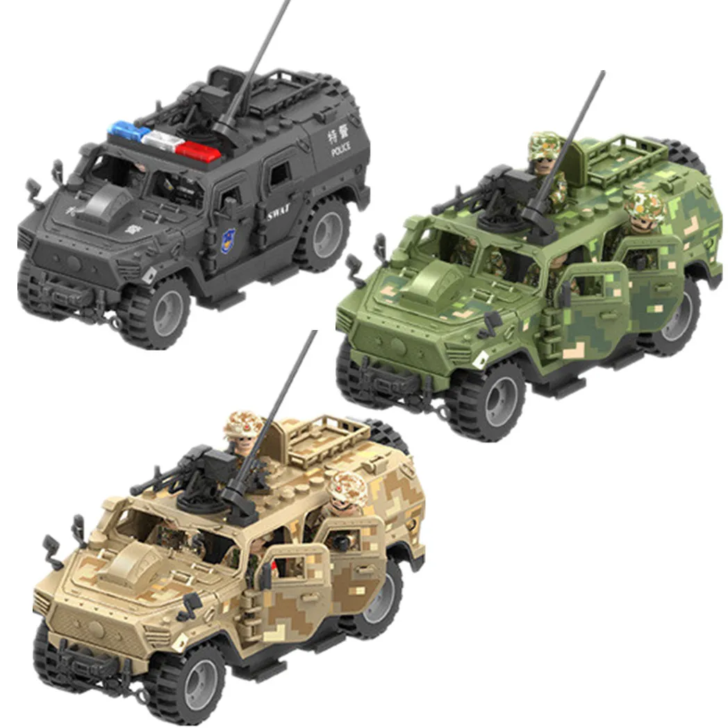 Military Desert Warrior armored car Building Blocks Armored armored ...