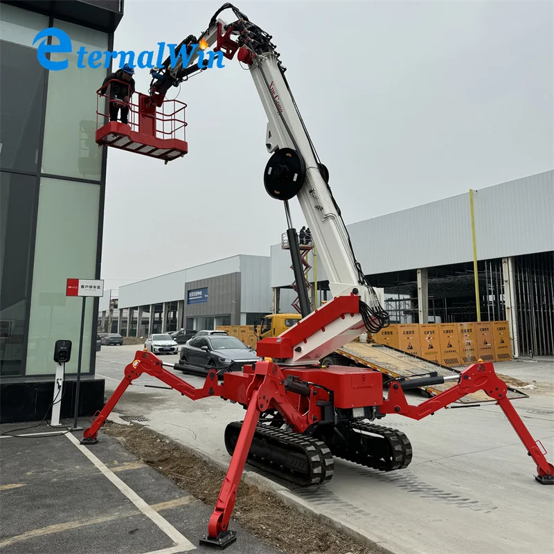 Man Lift Spider Towable Boom Lift Spider Elevator Articulated Tracked ...