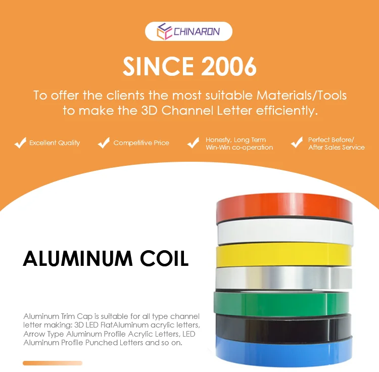 Professional Aluminum Channel Letter Coil Aluminum Decor Strip For ...
