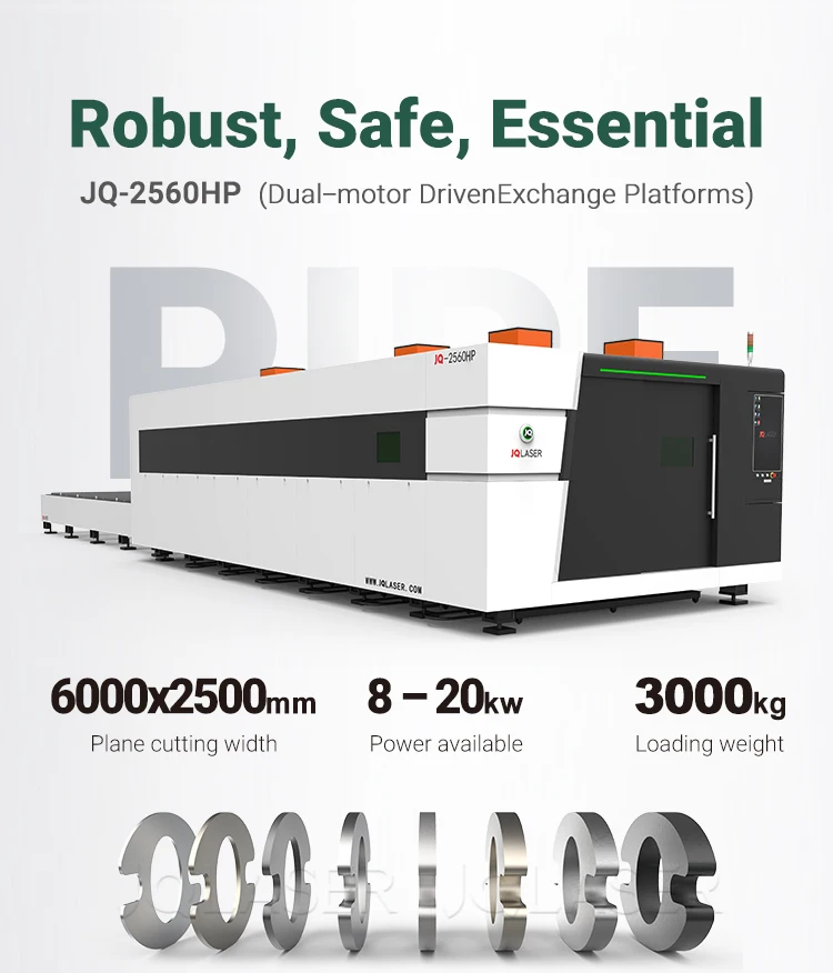 JQlaser High Speed 6000W Laser Cutting Machine for Stainless Steel ...