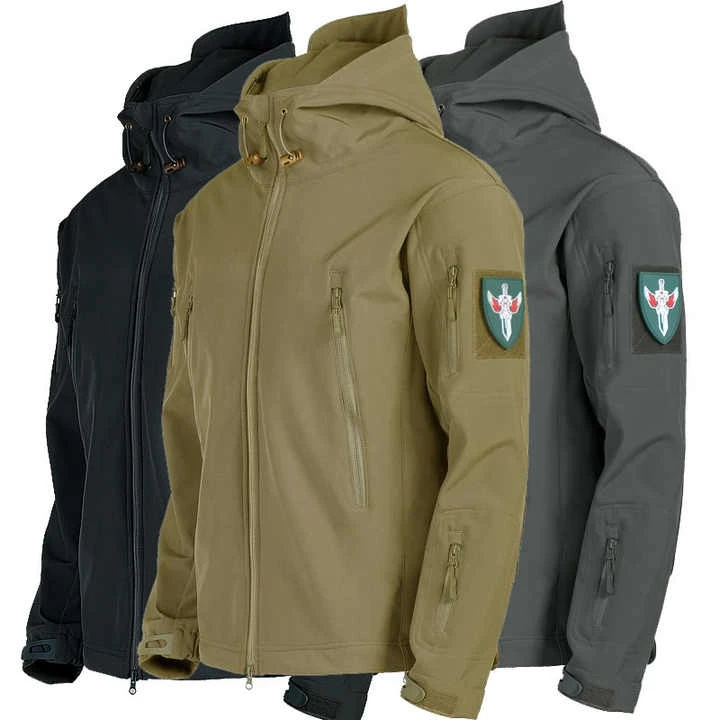 Cold-proof Outdoor Shark Skin Soft Shell Clothing Winter Men's Jacket ...