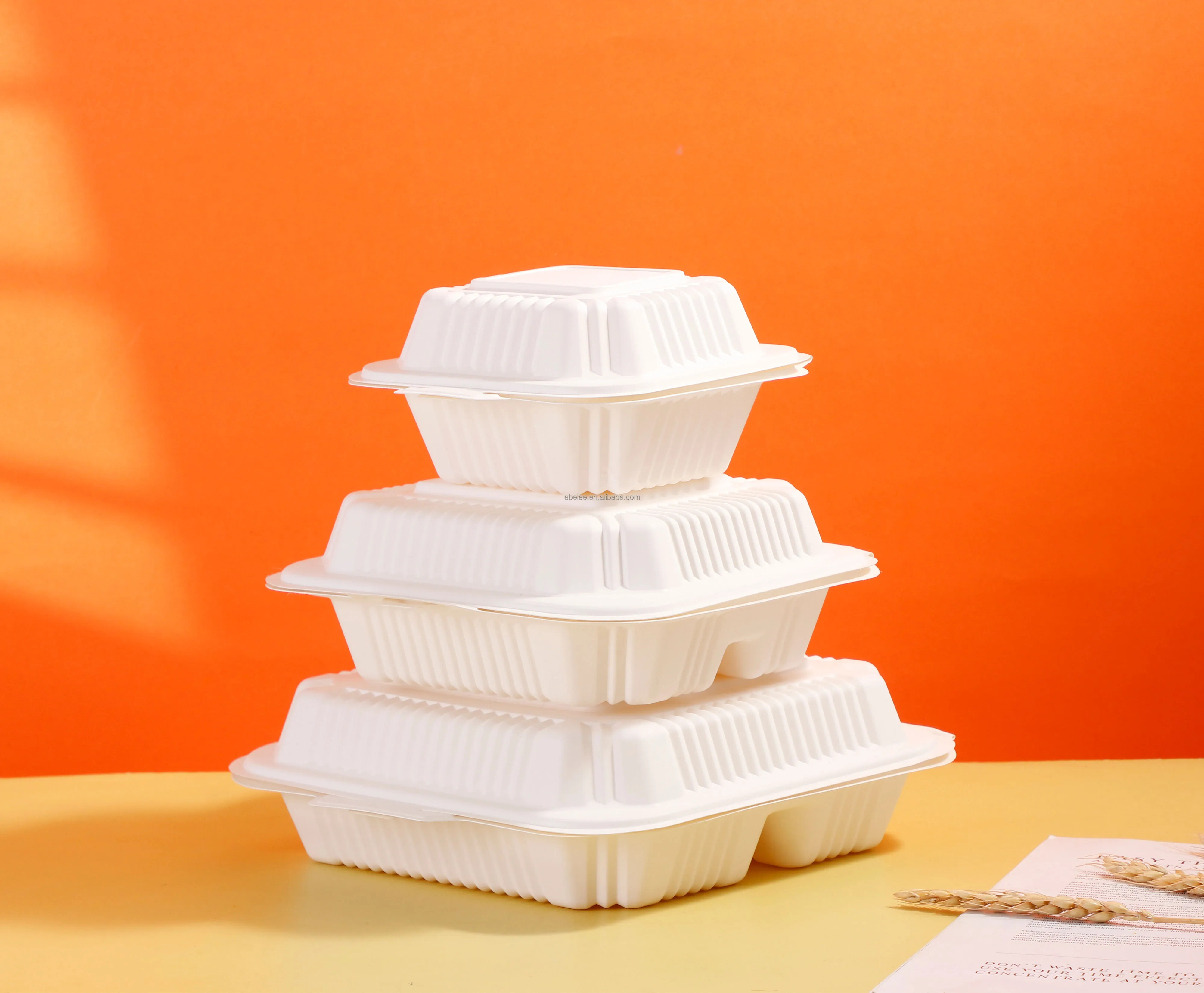 Eco-friendly Corn Starch Box Compostable and Biodegradable for Food ...