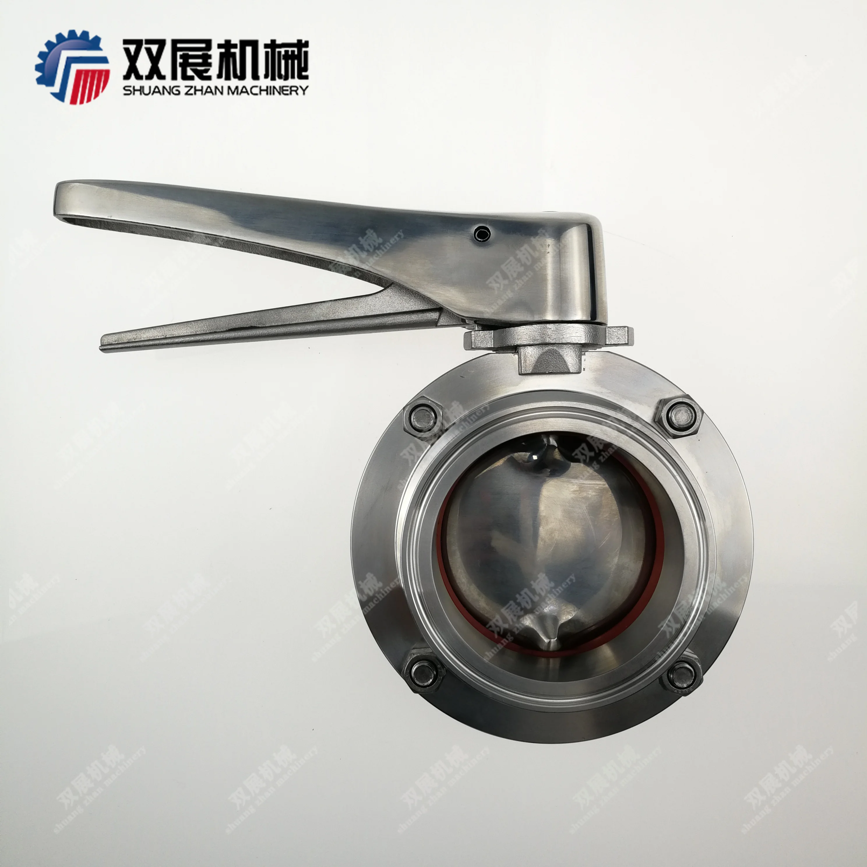 Tri Clamp Stainless Steel Butterfly Valve 3" With Trigger Handle Oem