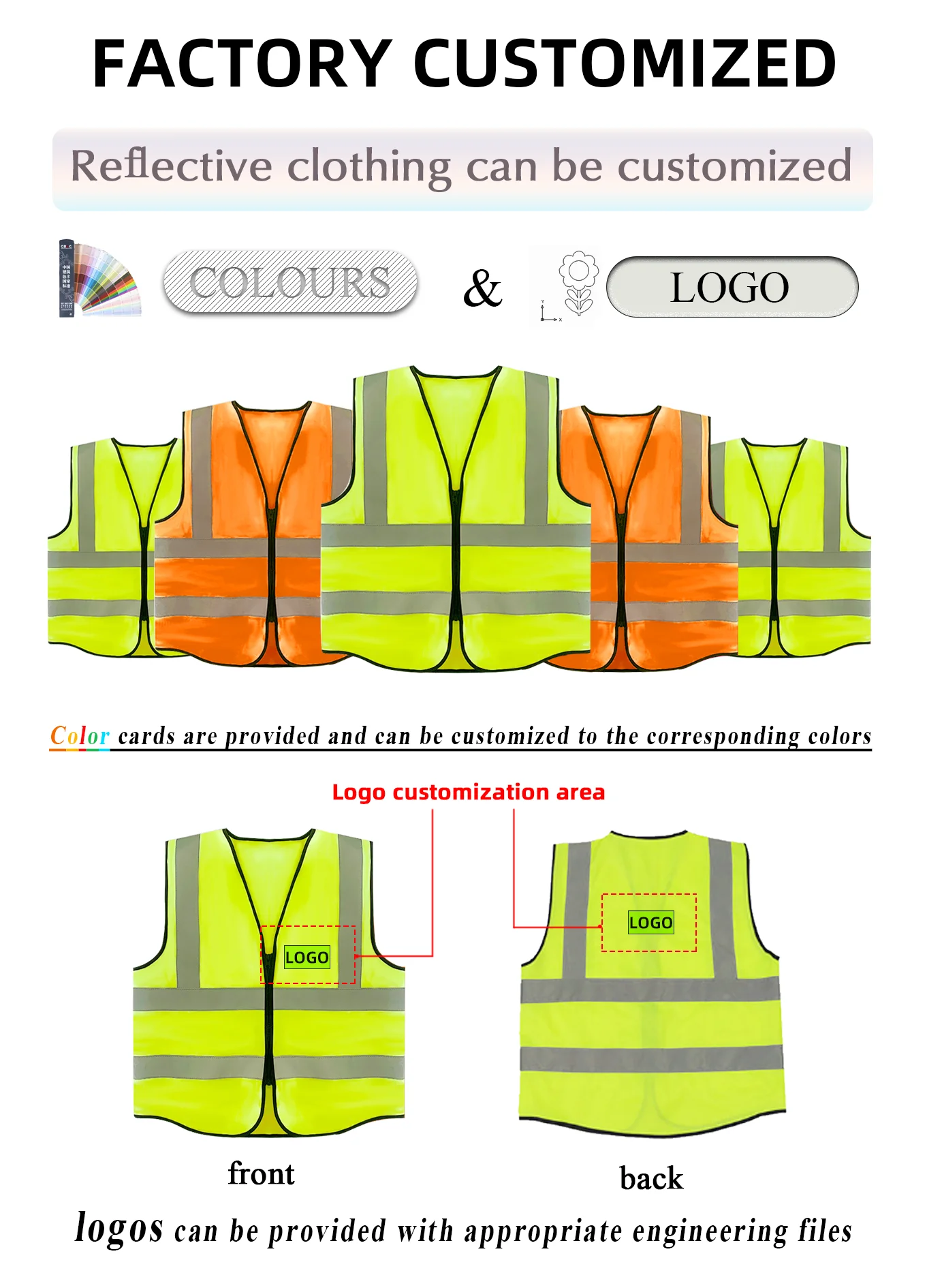 Industrial Safety Construction Work Safety Vest Reflective High ...