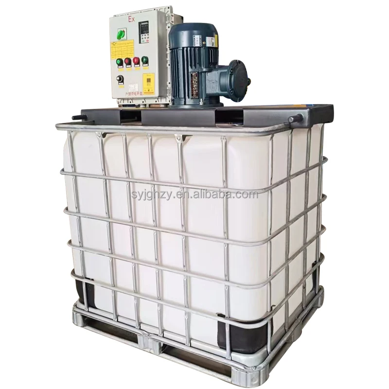 Explosion Proof IBC Mixer Storage Tank - 1000L Capacity