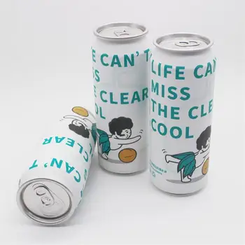 Shrink Sleeve Label Sticker Aluminum Sleek 500ml Cans Empty Soda ...