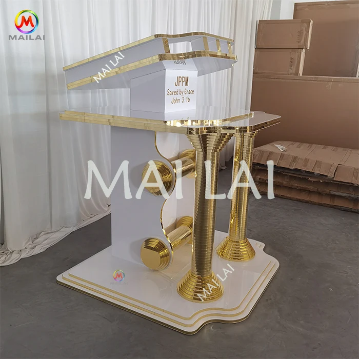 Detachable Acrylic Lectern Church Pulpit Podium PVC Rostrum Speech ...