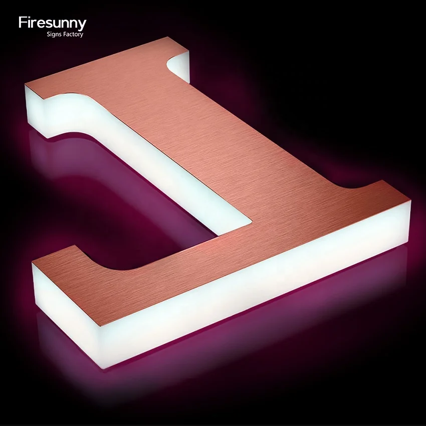 Customized Led Channel Letter Backlit Letter Sign Wall Lights For Home ...