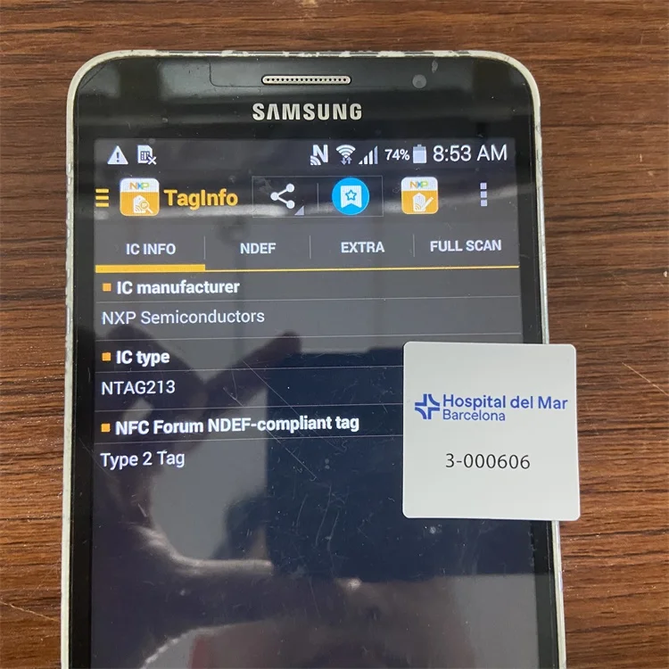 Customized logo Serial Number Printable Programmable Rfid square on ...