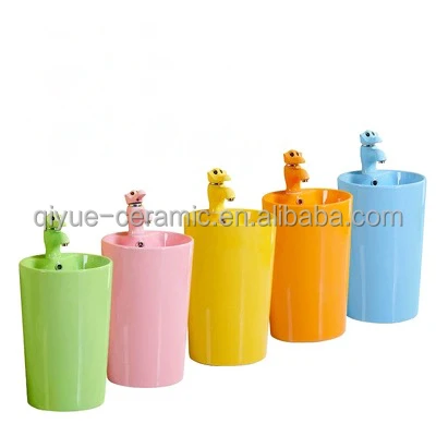 Color Kids Round Pedestal Sink - Modern Ceramic Hand Wash Basin - OEM