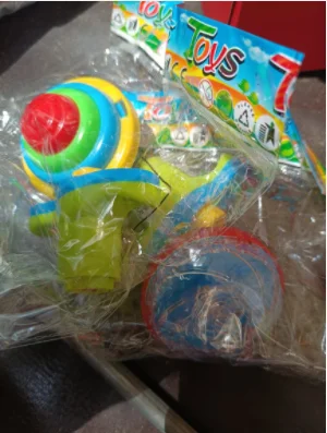 New Funny Children Flash Toy With Launcher Bounce Spinning Top Fidget ...