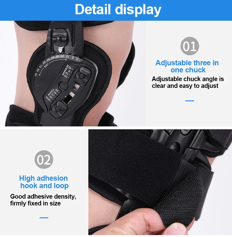 Medical Orthopedic Post Op Hinged Leg Stabilizer Brace Adjustable Rom ...