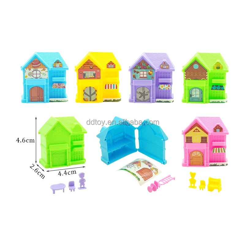 Plastic Dolls Diy Baby House Mini Doll Accessories Toys Small House ...