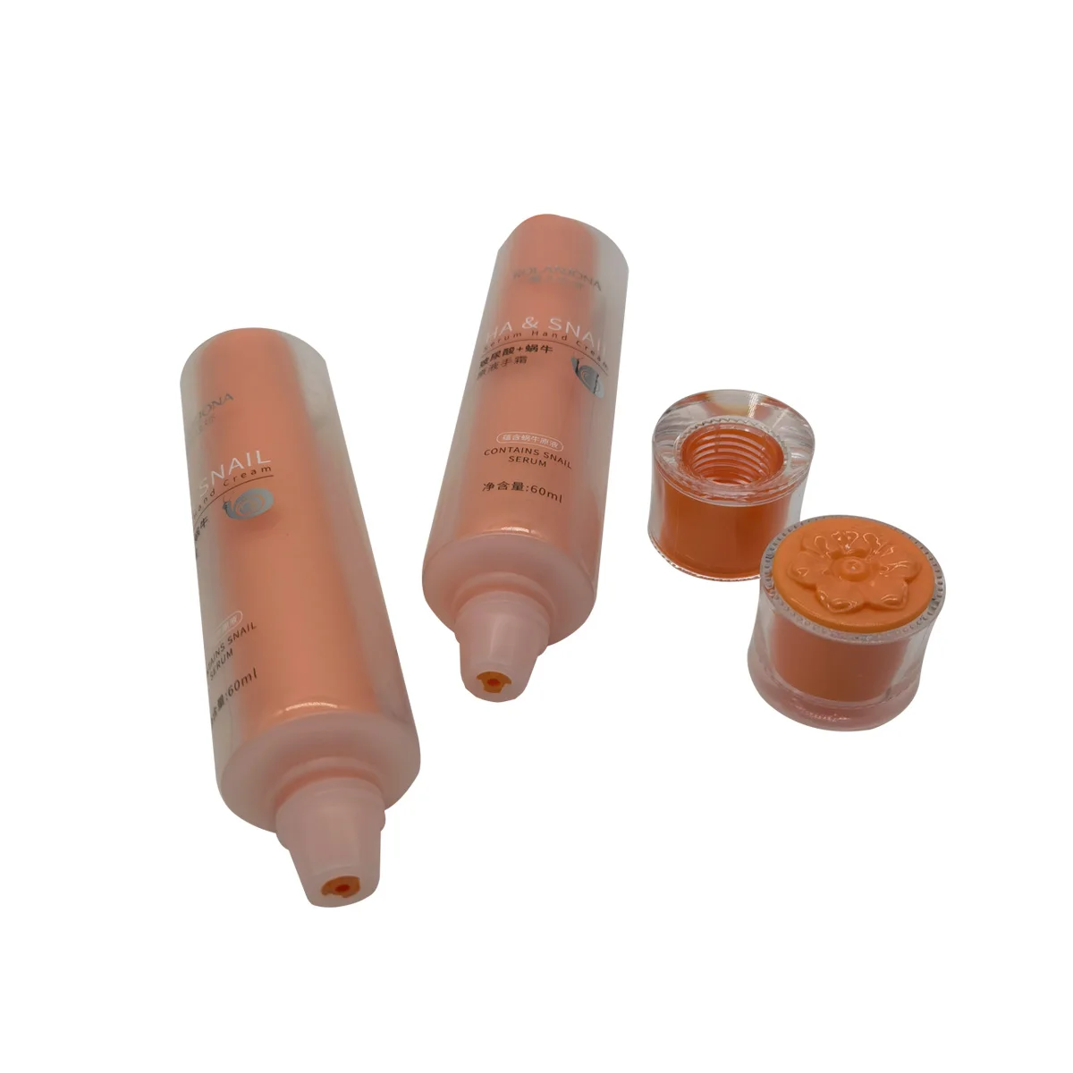 Empty Dual Chamber Tube Plastic Tube for Cosmetic Use