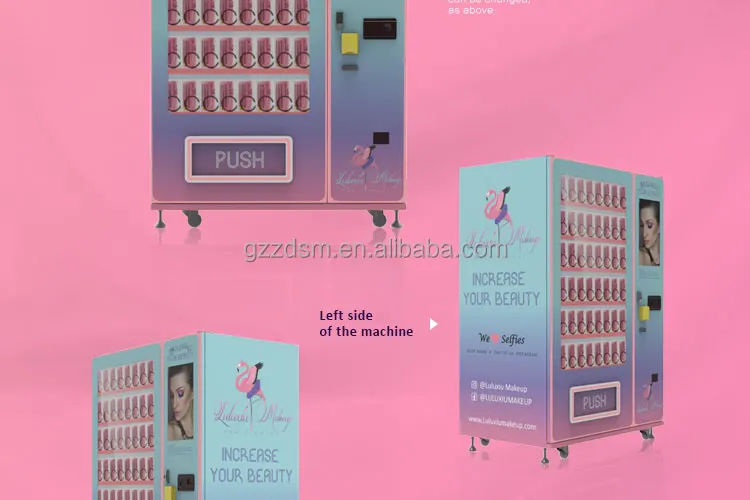 Zhongda Custom Pink Vending Machines Eyelash Vending Machine Automatic ...