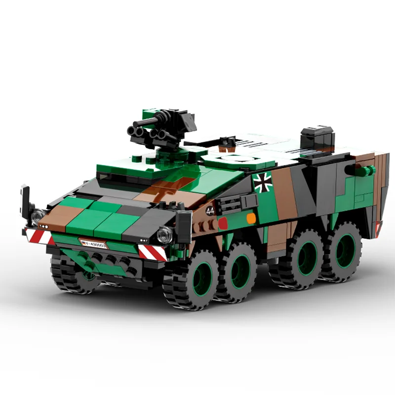 Wange Plastic Army Boxer Armored Vehicle Military Toy Brick Building ...