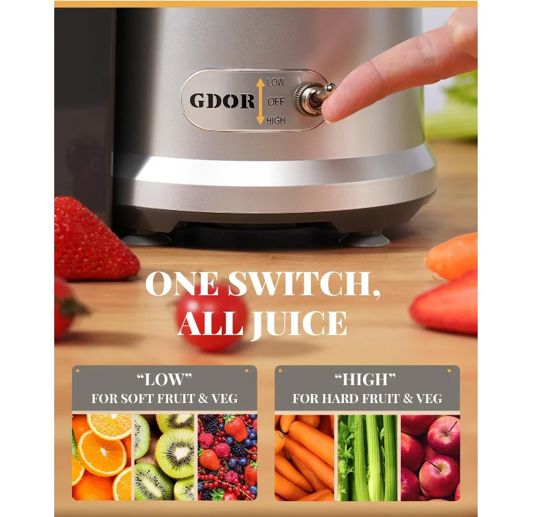 3.2 Wide Chute Whole Fruits And Veg Fresh Juicer Extractor 1200w Motor ...