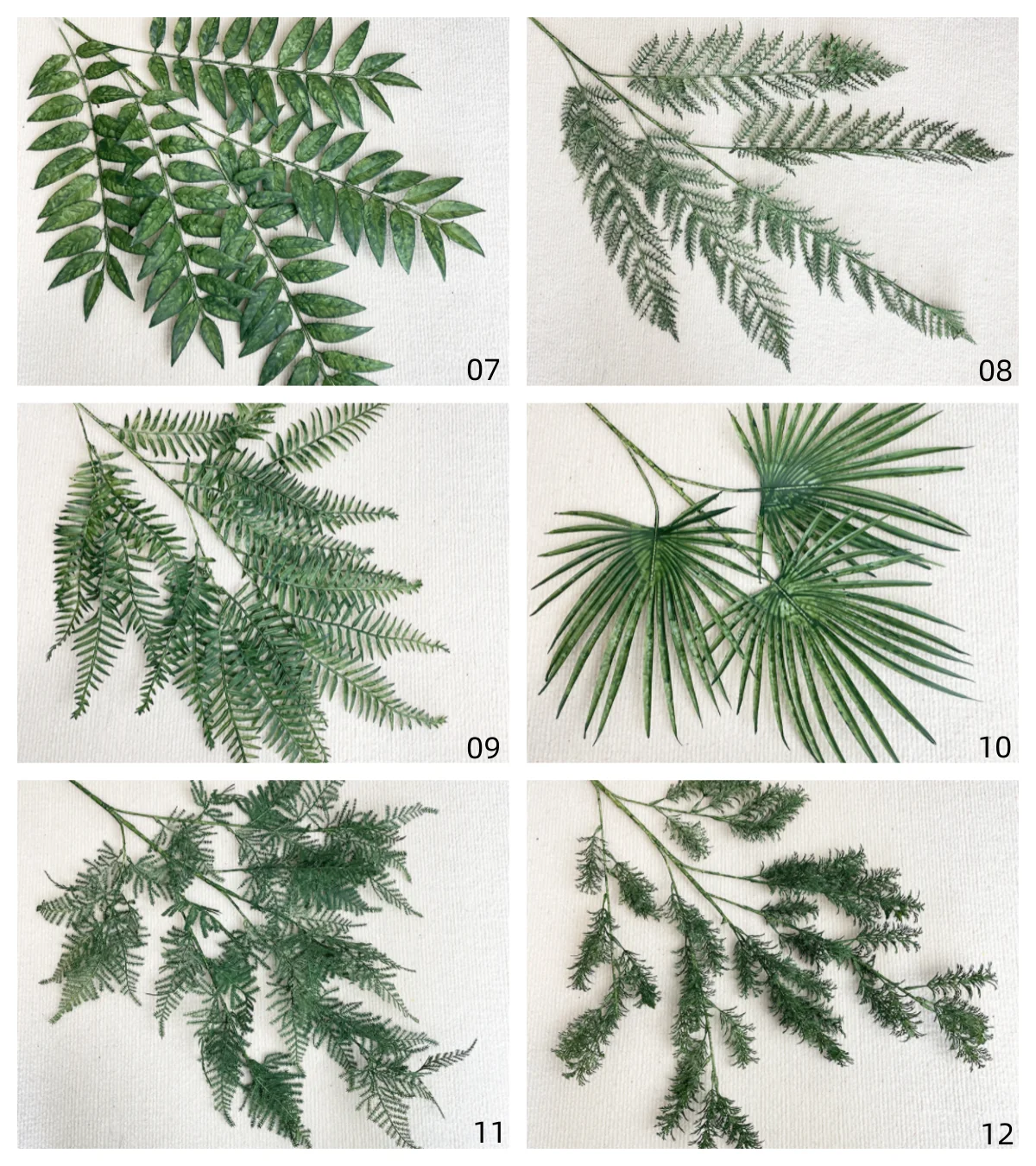 Wholesale Artificial Fern Greenery Eucalyptus Leaves Plastic Green ...