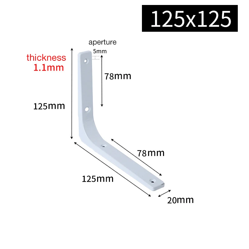 Custom Size Curved Triangular Metal Folding Bracket Thickened Wall ...