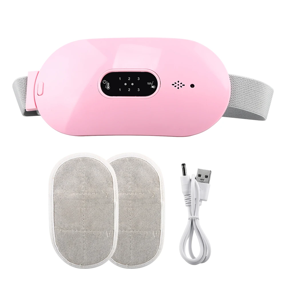 Portable Heat Warm Palace Uterus Waist Belt Women Period Pain Massager ...