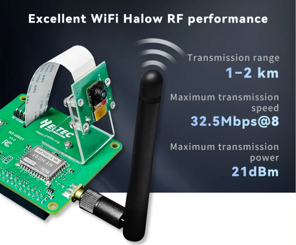 Heltec High-Speed 5MP Raspberry Pi HAT for Iot Mesh Networking