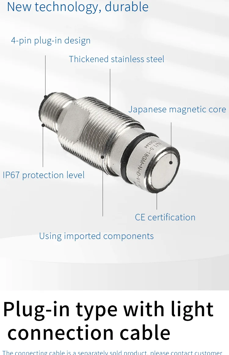 Bxuan Dc 3 Wires Flush 2mm Distance 500bar M16 High Pressure Resistant ...
