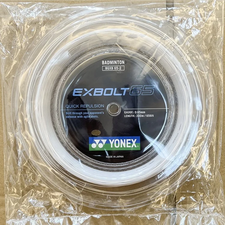 Yonex EXBOLT 65 BGXB65 200M Badminton Racket String for Practice ...