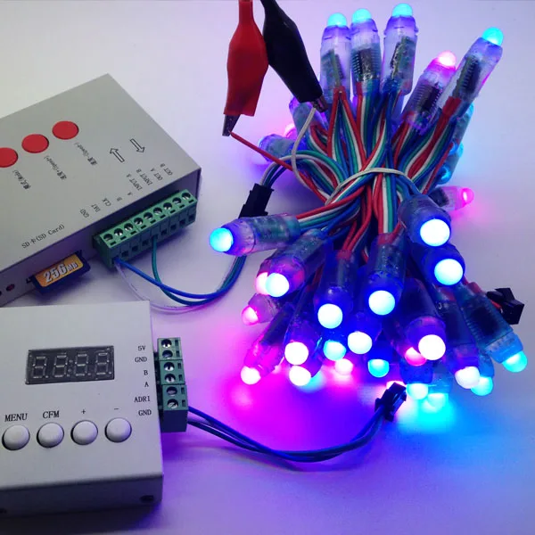 Christmas Light String 12v Dc5v 12mm 0.3w Ws2811 Rgb Led Pixel Light ...