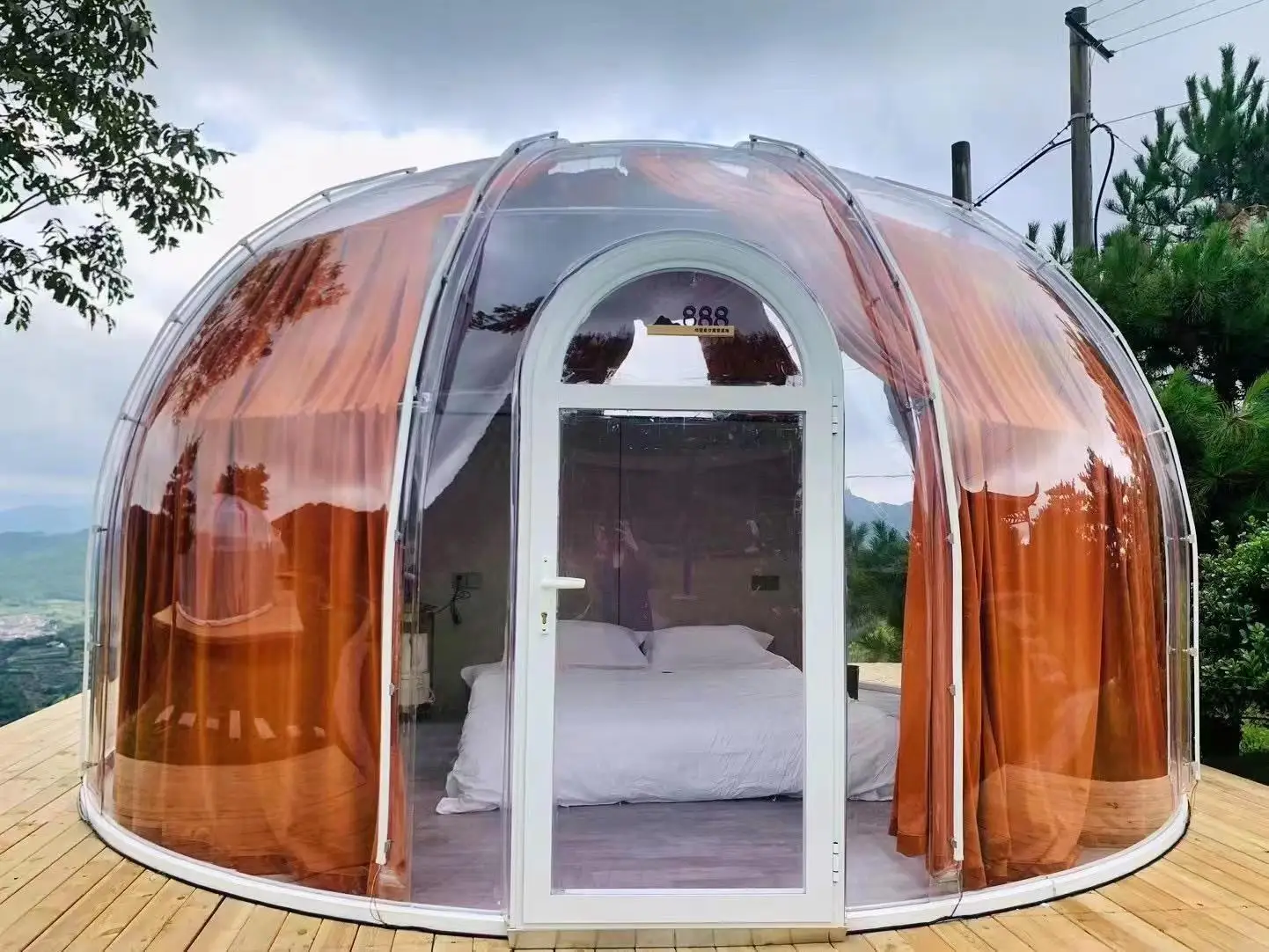 Low Dome House Bubble House Prefab Dome Style House Star Room For Hotel ...