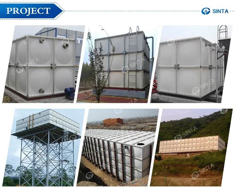 5x4x3m Water Storage Reservoir - Fiberglass GRP Panel Tank