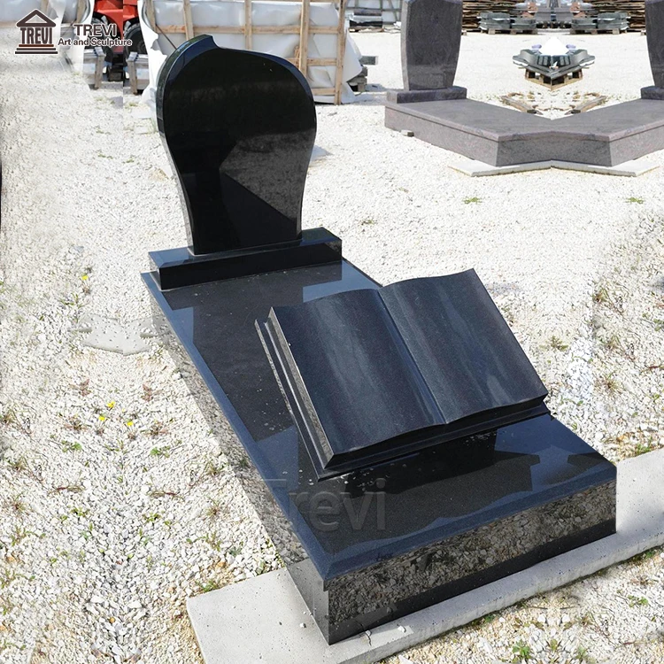Open Grave With Tombstone
