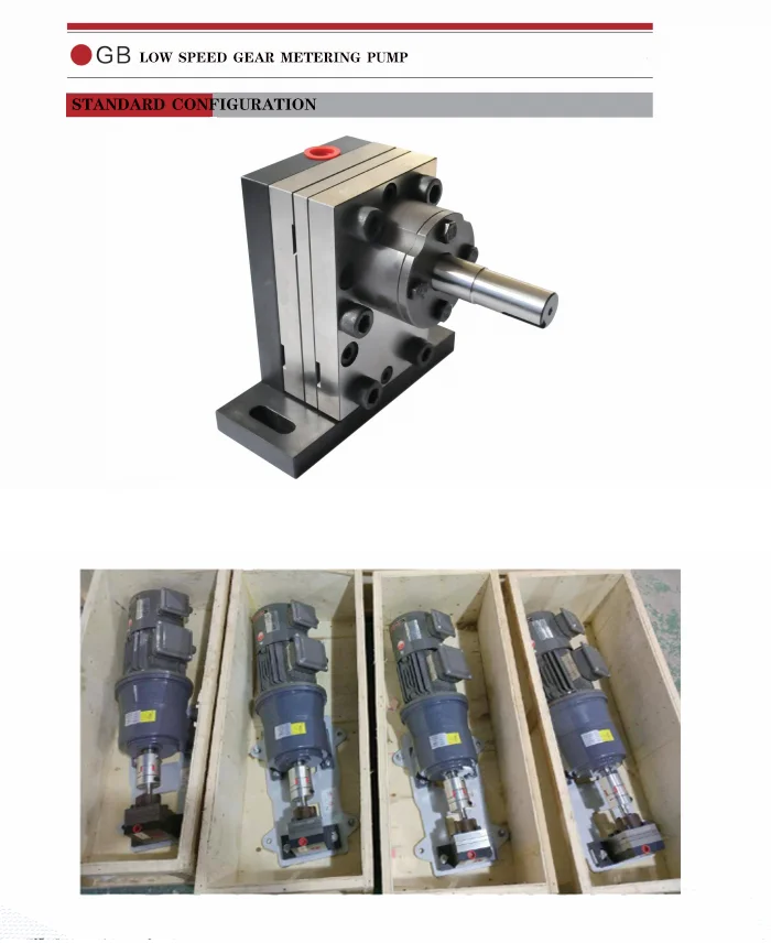 High Pressure Temperature Polyurethane Oil Gear Pump With Variable ...