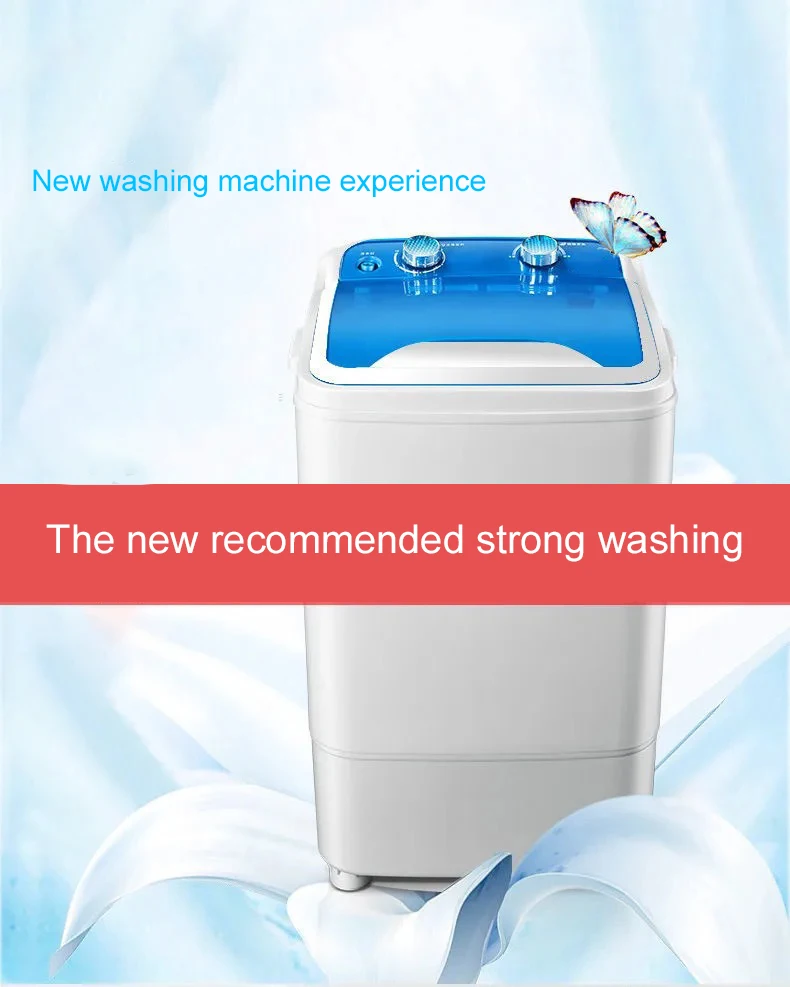 2021 New Design 2kg Mini Baby Clothes Single Tub Washing Machine With ...