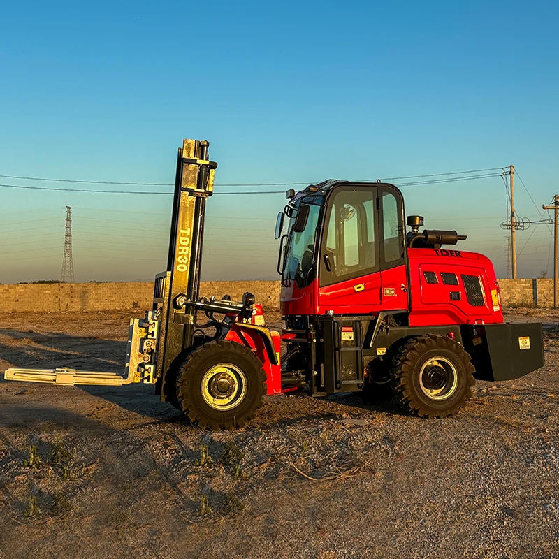 2023 Tder New All Terrain Forklift 4wd Off Road Forklift 3ton Rough Terrain Forklift With ...
