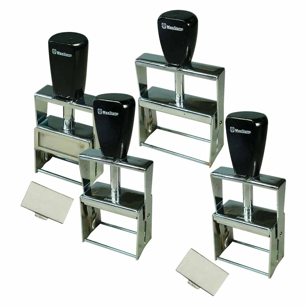 Metal Holder case Blank Self Inking Stamp Rubber for Custom Office ...