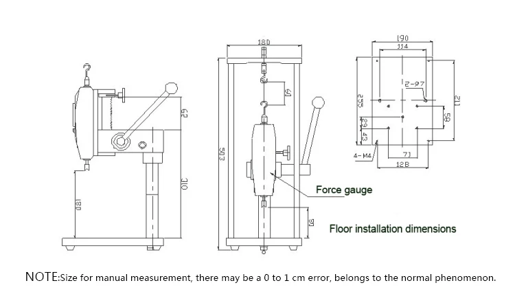 Vertical Manual Push Pull Test Stand - Digital Force Tester