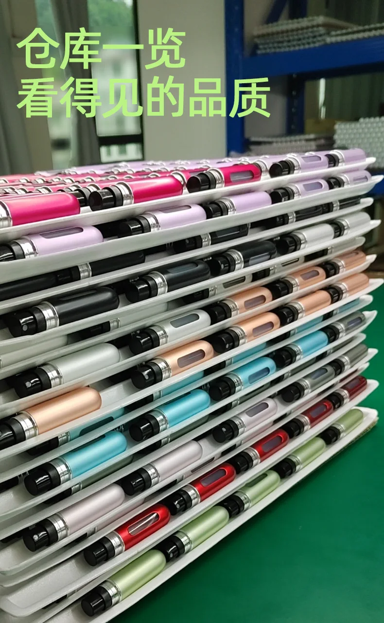 Factory Portable 5 10ml Bottom Refillable Twist Up Aluminum Round ...