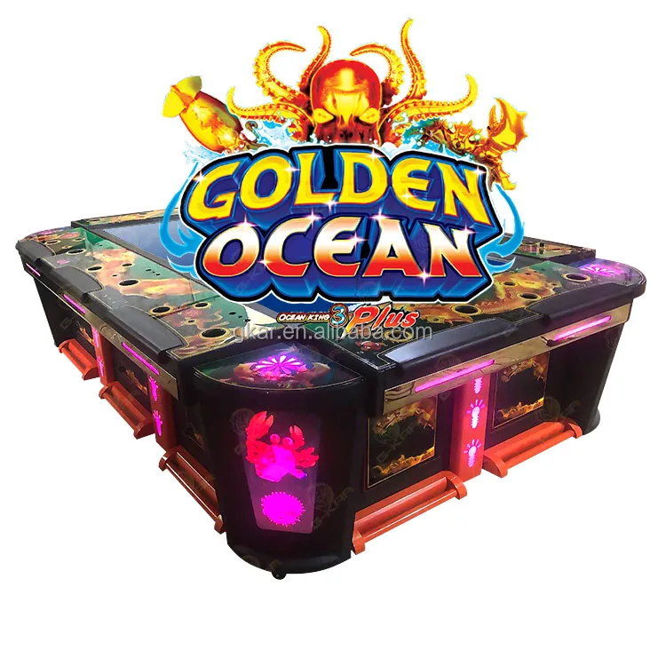 Texas Arcade Room Oem Multiplayer Fish Game Table In Las Vegas Golden ...