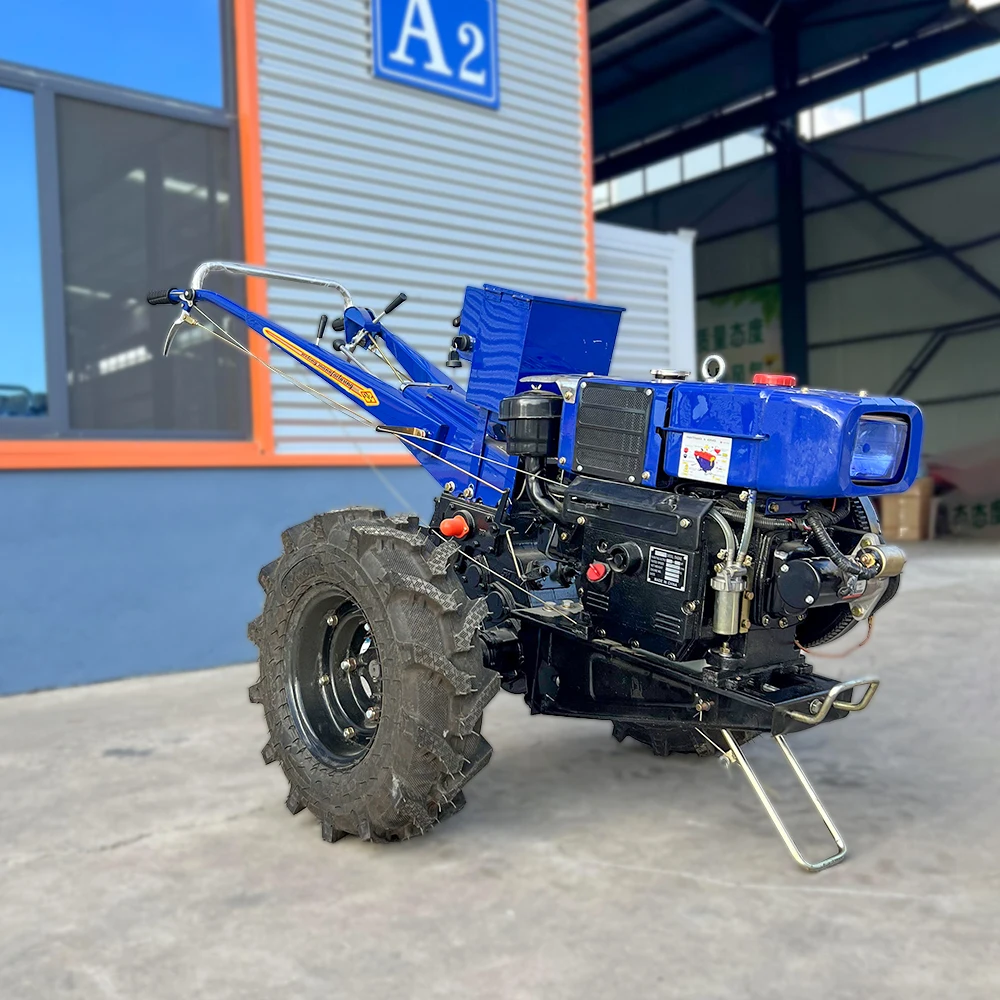 Diesel Engine Mini Walk Behind Two-wheel Tractor 15hp 18hp 20hp 25hp ...