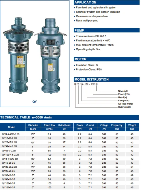 DAYUAN QY Submersible Sewage Pumps for Efficient Treatment