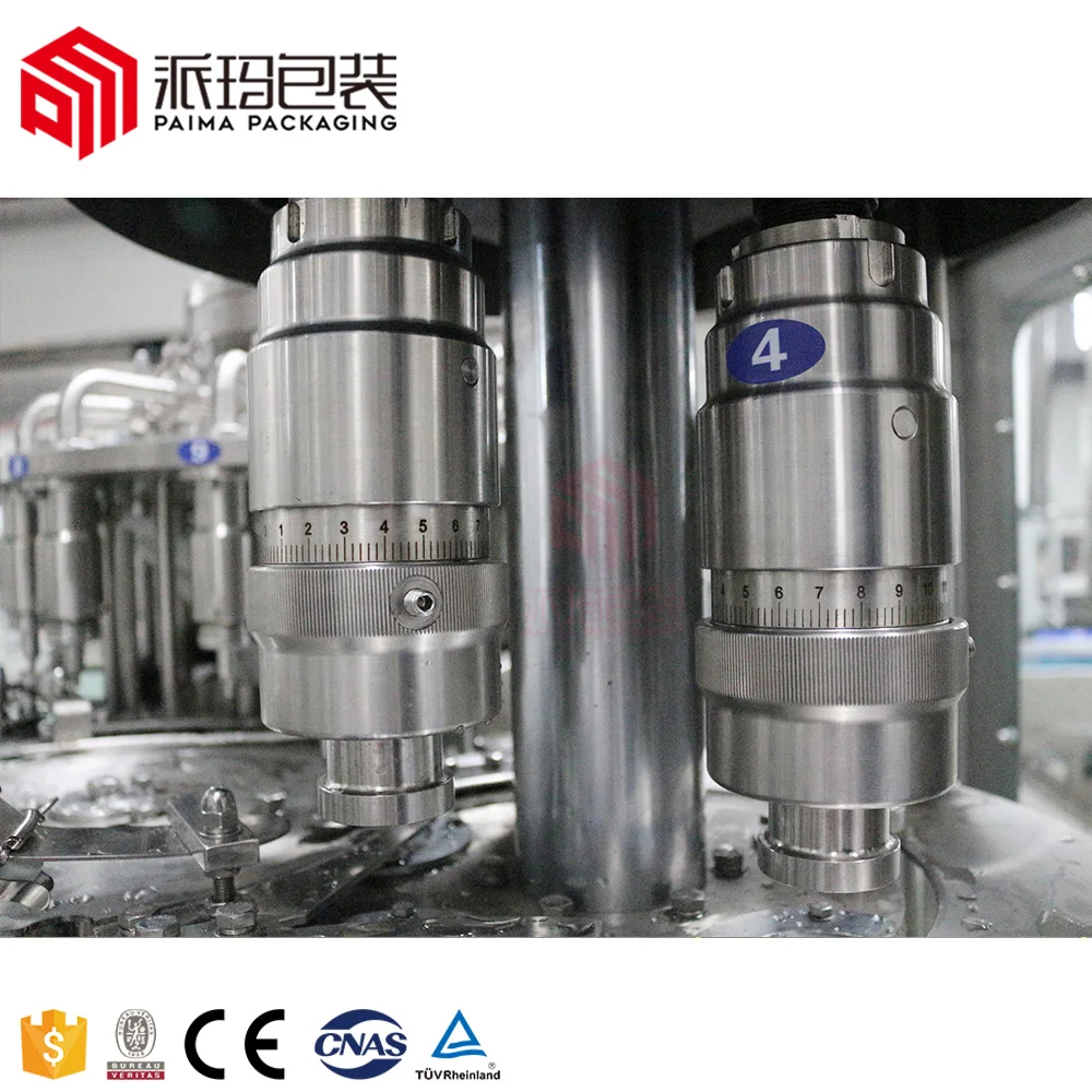 Rotary Complete Fruit Juice Glass Bottle Filling Machine