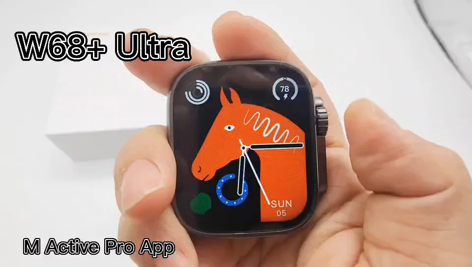 2022 New W68 Ultra W68+ Smartwatch Series 8 I S8 49mm 2.0 Inch Full Screen M Actice Pro ...