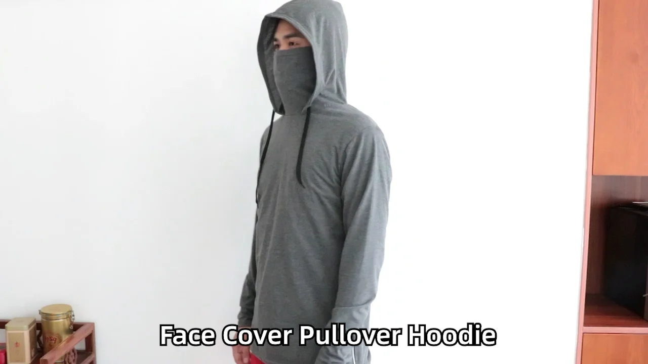 Wholesale Custom Logo Sweatshirt Mens Hoodie With Mask Sports Hooded ...