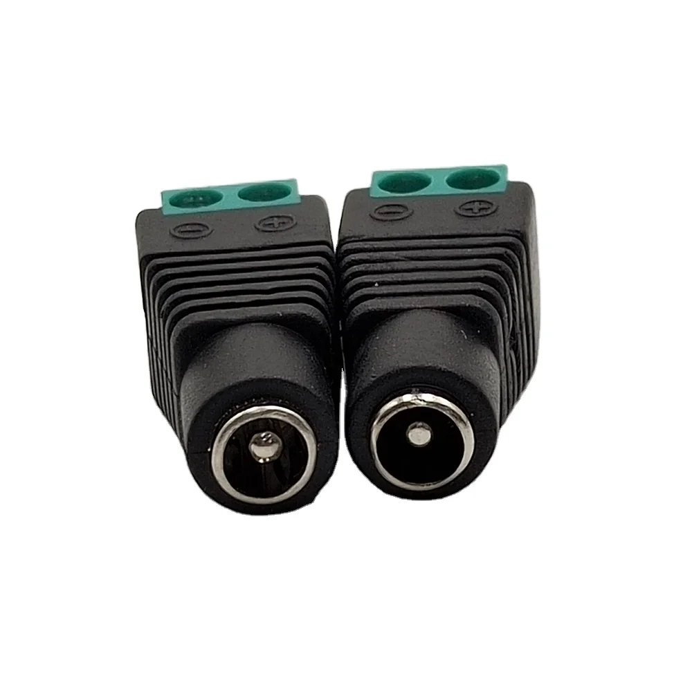 Cctv Dc Power Female Adapter Connector 5.5*2.5mm To Terminal Block 5.5 ...