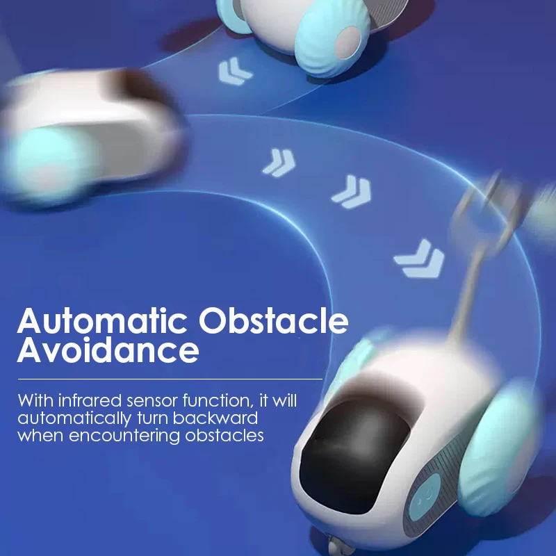 Funny Smart Gravity Remote Control Electric Interact Teaser Rotate Cat ...